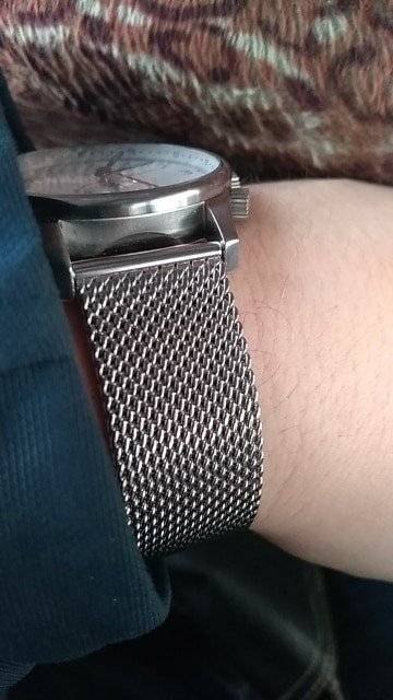 Stainless Steel Mesh Watch Band With Adjustable Clasp » Band And Bracelets