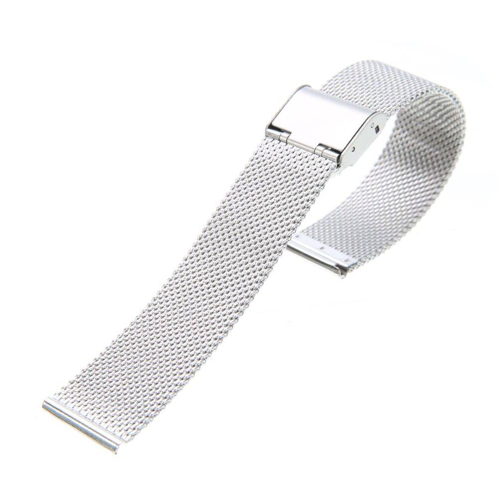 Stainless Steel Mesh Watch Band With Adjustable Clasp » Band And Bracelets